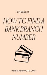 How To Find A Bank Branch Number