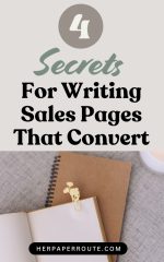 4 Secrets For Writing Sales Page Copy That Converts