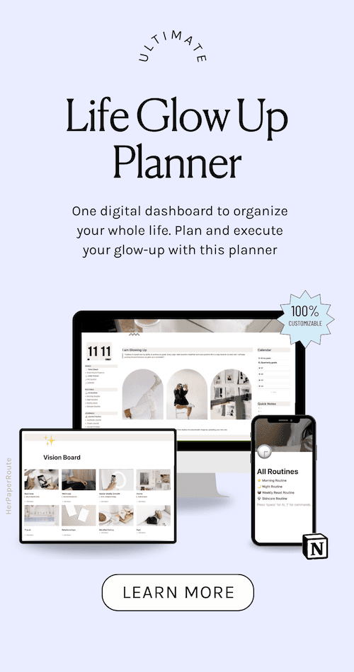 Life Glow Up Planner