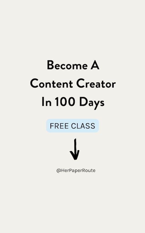 Creator Class Workshop: Become A Content Creator In 100 Days